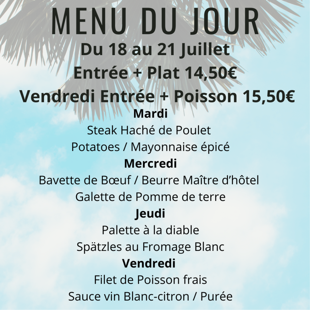Menu du jour – Restaurant Windhof
